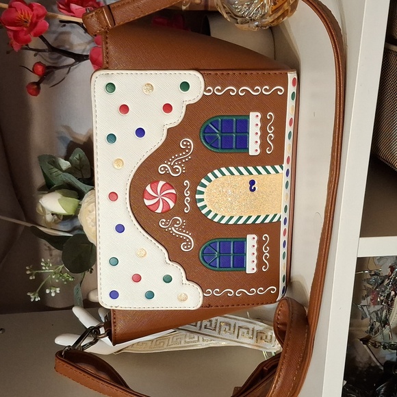 MAD Engine | Bags | Mad Engine Festive Gingerbread Candy House Brown ...